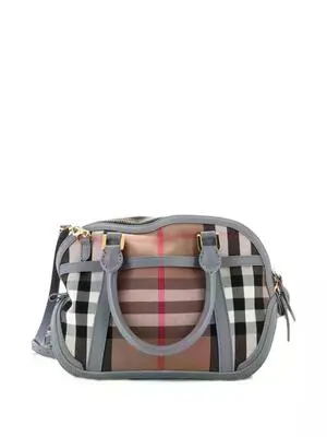 Burberry Bridle Orchard Bag House Check Canvas Small Handbag