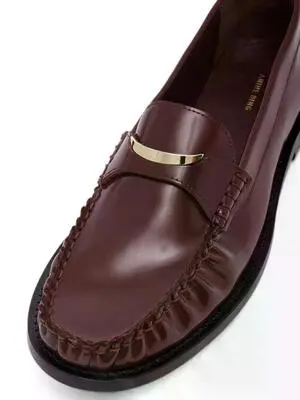 ANINE BING Amoc Loafers - Red