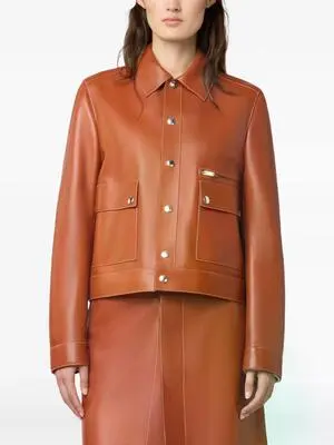 TOD'S Leather Short Jacket
