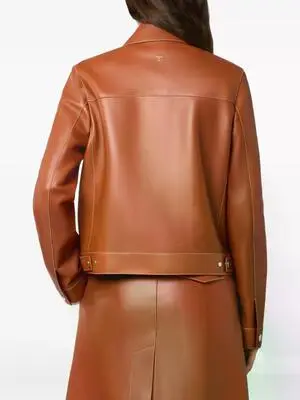 TOD'S Leather Short Jacket