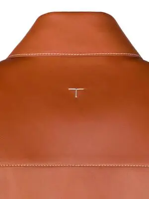 TOD'S Leather Short Jacket