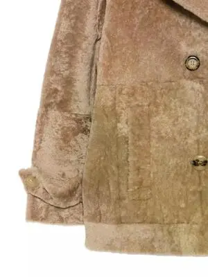 BLANCHA Double-breasted Shearling Coat