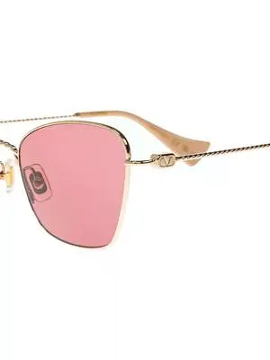 Valentino Garavani Vlogo Geometric-frame Sunglasses