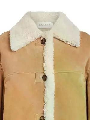P.a.r.o.s.h Shearling-trim Button-up Coat