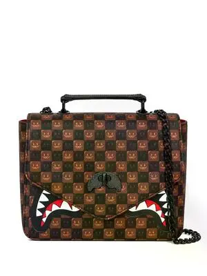 SPRAYGROUND Sharks In Paris Check Tote Bag - Brown