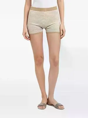 Brunello Cucinelli Striped Knit Shorts