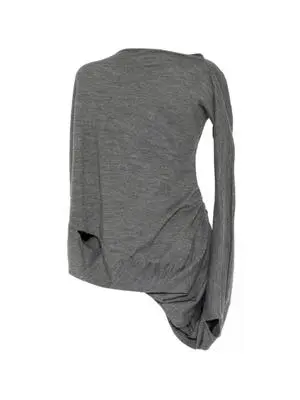Junya Watanabe Asymmetric Draped Sweater - Grey