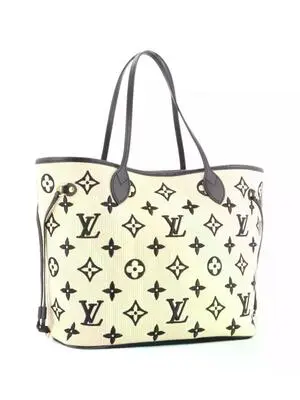 LOUIS VUITTON Neverfull Nm The Pool Monogram Raffia Mm Tote Bag