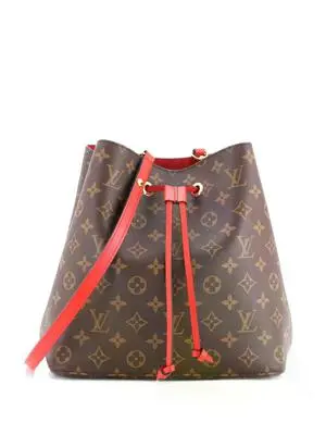 LOUIS VUITTON Neonoe Handbag Monogram Canvas With Leather Mm Bucket Bag