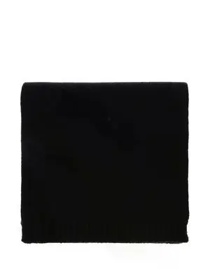 LISA YANG Frederica Ribbed-trim Scarf - Black