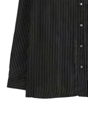 SUNFLOWER Pinstripe-pattern Patch-pocket Shirt