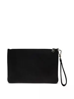 Dolce & Gabbana Logo-plaque Leather Clutch Bag