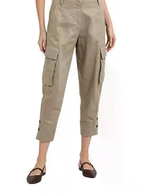 Brunello Cucinelli Button-cuff Cargo Pants