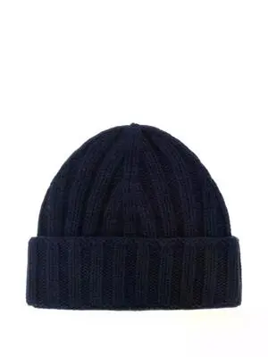 LARMERI STUDIO Ribbed-knit Beanie Hat - Blue
