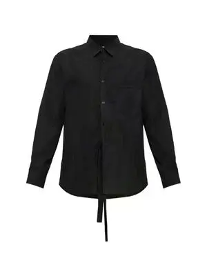 POST ARCHIVE FACTION Back-slit Shirt - Black
