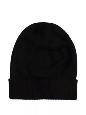 Yohji Yamamoto Ribbed-knit Beanie Hat - Black