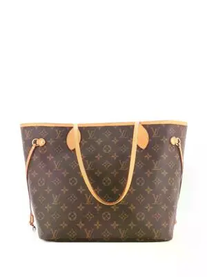 LOUIS VUITTON Neverfull Nm Monogram Canvas Mm Tote Bag - Brown