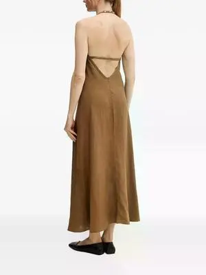 BENETTON Halterneck Backless Maxi Dress