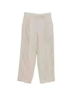 Brunello Cucinelli Pleated-detail Linen Trousers