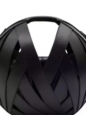 Perrin Le Panier Basket-weave Tote Bag - Black
