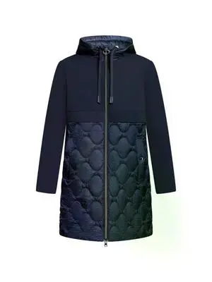 BETTY BARCLAY Quilted Hooded Coat - Blue