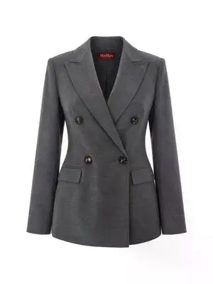 Max Mara Double-breasted Wool Flannel Blazer