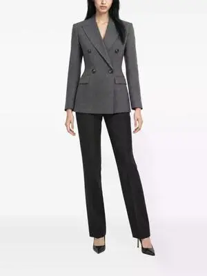 Max Mara Double-breasted Wool Flannel Blazer