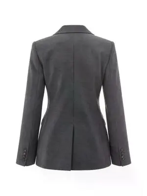 Max Mara Double-breasted Wool Flannel Blazer