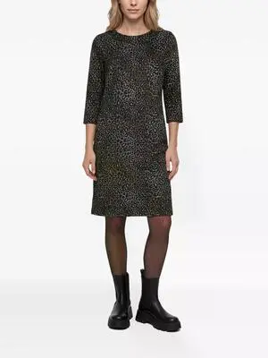 BETTY BARCLAY Leopard-print Mini Dress - Black