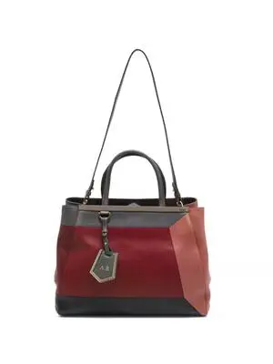 Fendi Medium 2jours Color-block Tote Bag - Red
