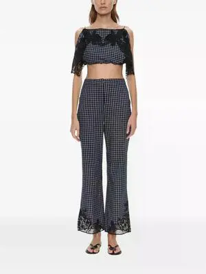 Christopher Esber Maya Embroidered Trousers - Blue