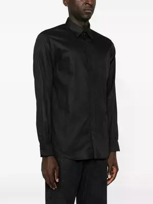 Emporio Armani Monogram-pattern Long-sleeve Shirt