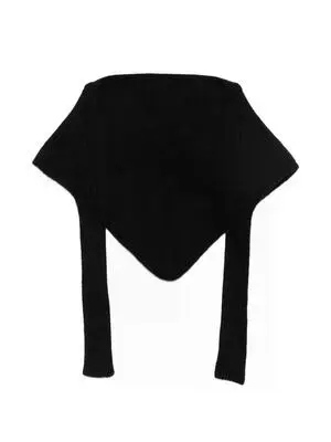 Jacquemus Le Chale Gros Grain Shawl - Black