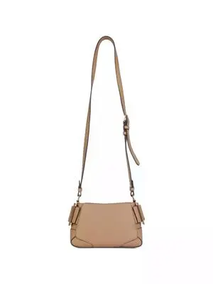 Moschino Buckle-detail Logo-plaque Cross Body Bag - Neutrals