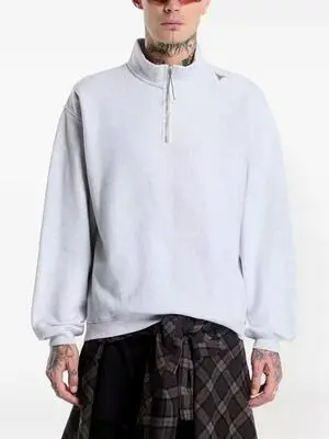 ROA Logo-embroidered Half-zip Sweater