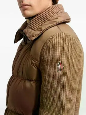 Moncler Padded Knit-sleeve Jacket