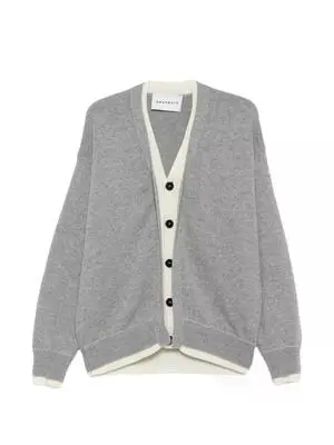 AMARANTO Layered-effect Knit Cardigan