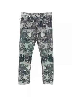 Dior 2010s X Peter Doig Camouflage Jeans - Grey