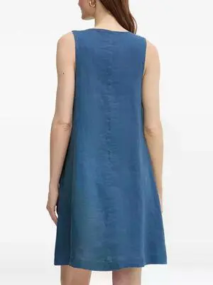 BENETTON Pleated V-neck Midi Dress