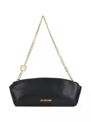 Moschino Logo-lettering Chain-strap Shoulder Bag - Black