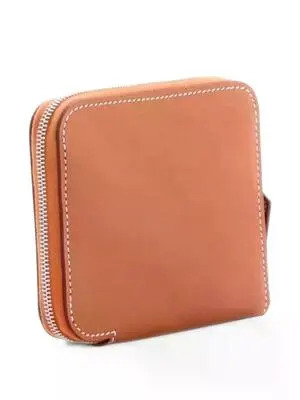 Hermès Azap Zip Around Wallet Silk'in Evercolor Compact Small Wallets