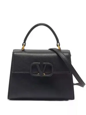 Valentino Garavani Small Vsling Leather Tote Bag - Black