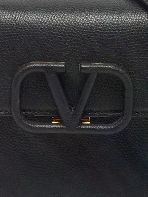 Valentino Garavani Small Vsling Leather Tote Bag - Black