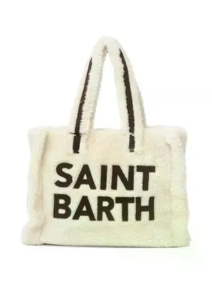 MC2 SAINT BARTH Colette Teddy Logo Tote Bag - Neutrals