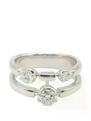 TASAKI 2010s Diamond Double-band Ring