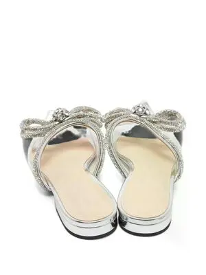 Mach & Mach Double Bow Pointed-toe Mules