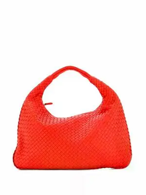 Bottega Veneta Veneta Intrecciato Nappa Large Hobo Bag - Red