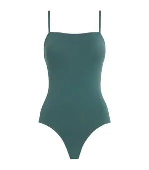 ERES Square-neck Aquarelle Swimsuit Blue