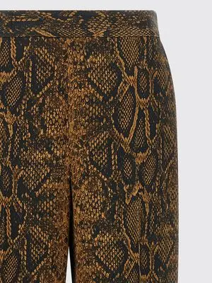 TWINSET High-waisted Skinny Trousers In Viscose With Python Print