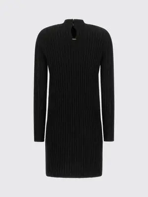 TWINSET Ribbed-knit Mini Dress With Long Sleeves And Stud Embellishments